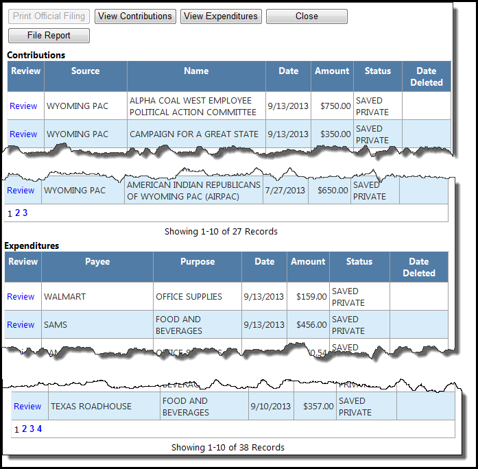 Account Holder Home > File Report